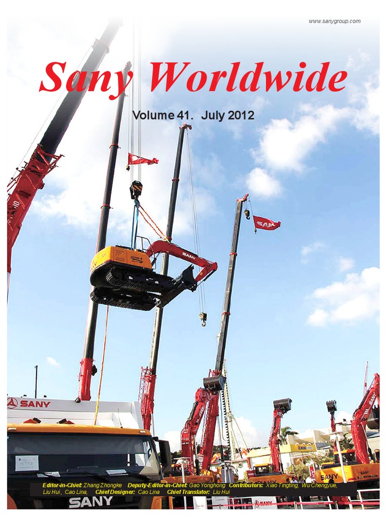Sany Excavator | PDF | Engines | Innovation