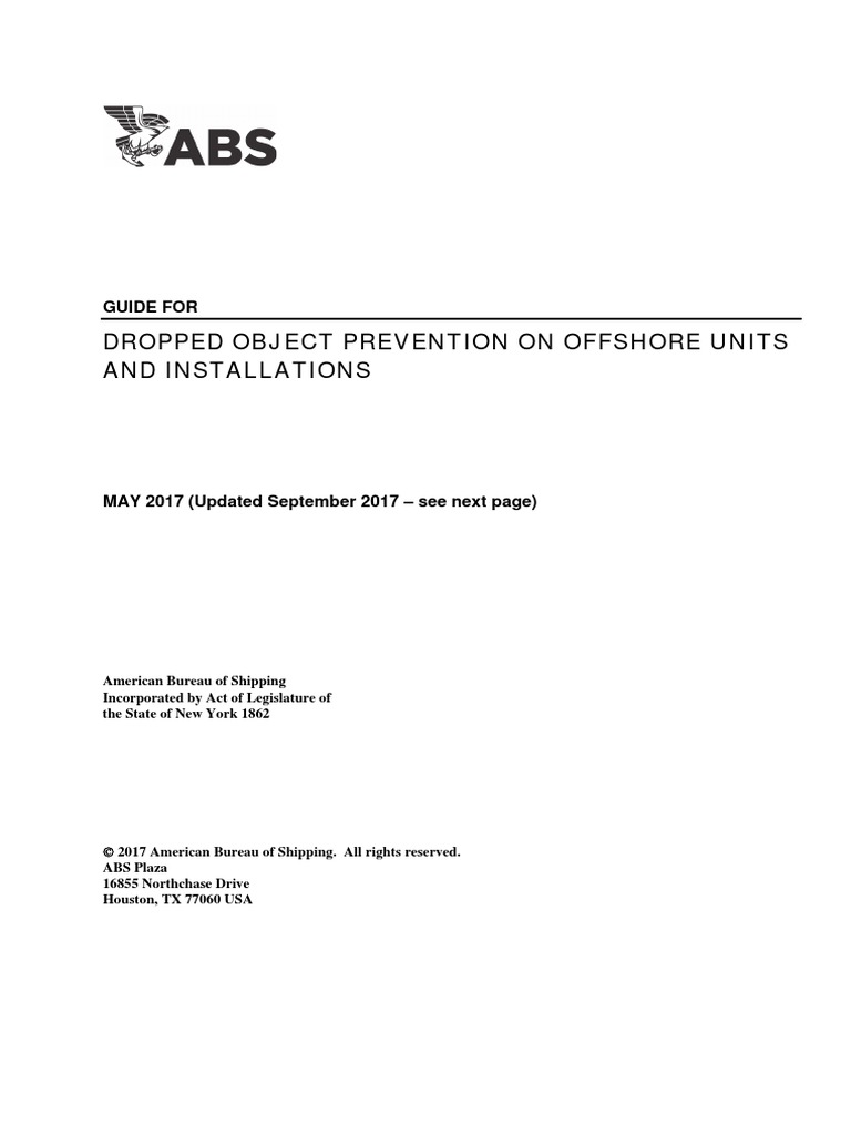 Offshore Dropped Object Prevention Guide | PDF | Risk Management | Screw