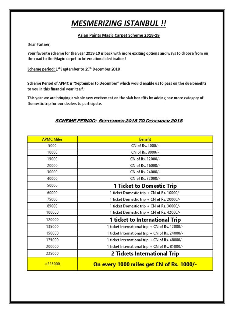 APMC September Scheme Letter 2018 | PDF | Travel Visa | Business