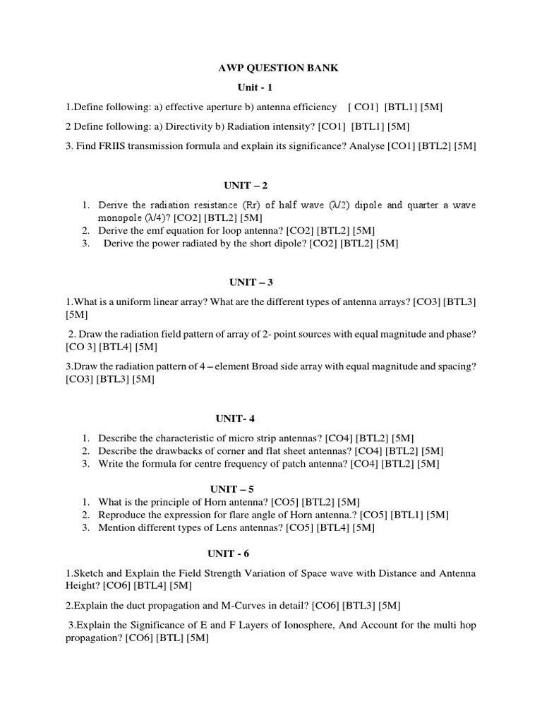 Awp Question Bank | PDF