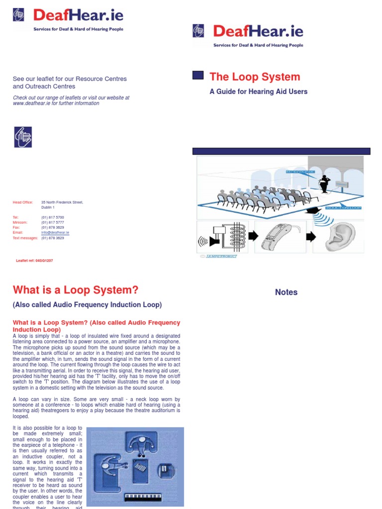 The Loop System | PDF | Hearing Aid | Hearing Loss