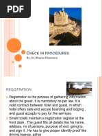 Sop Handling Check in Walk in Guest PDF | PDF