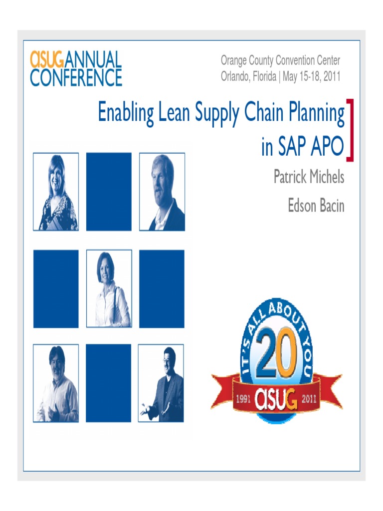 1205 Enabling Lean Supply Chain Planning in SAP APO | PDF | Lean Manufacturing | Inventory
