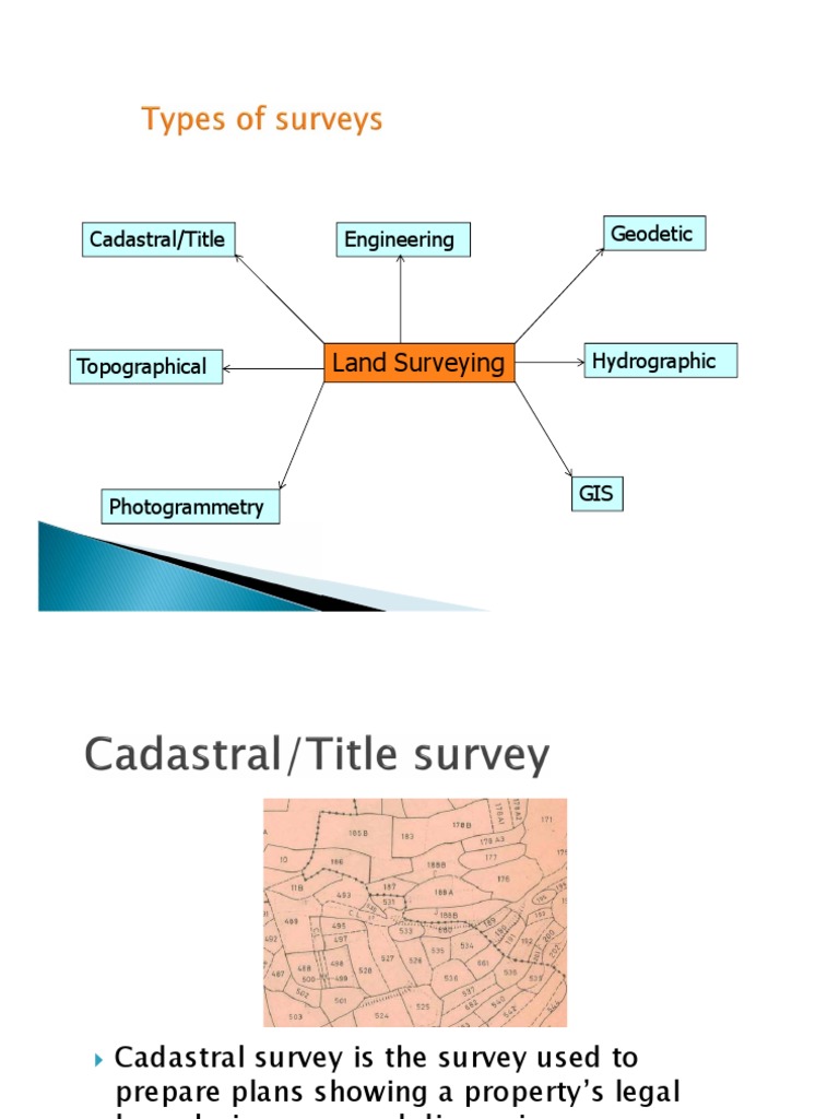 Land Surveying: Engineering Geodetic Cadastral/Title | PDF