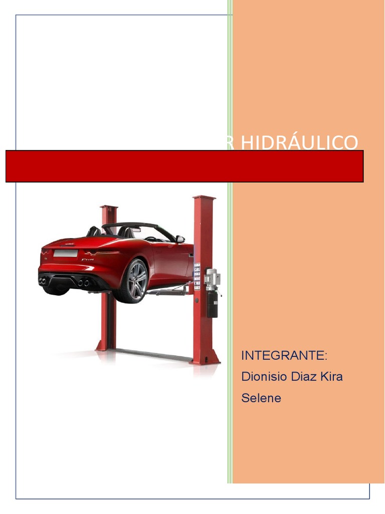 Proyecto Elevador Hidraulico Casero | PDF | Ascensor | Hidráulica