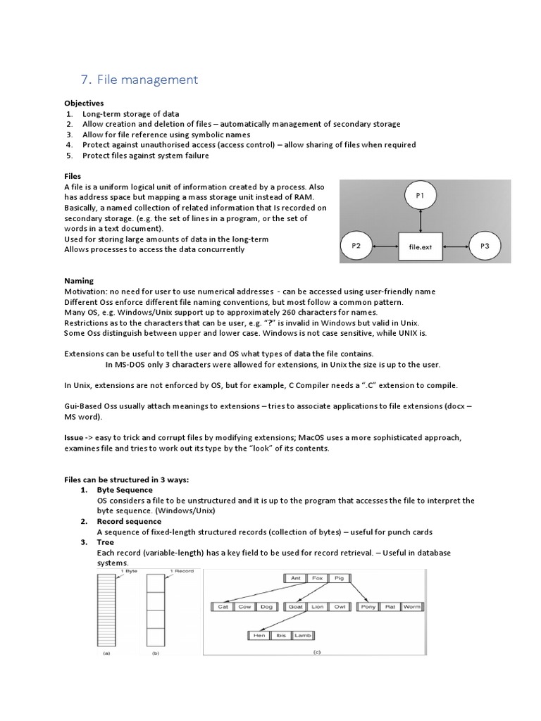 File Management: Objectives | PDF | File System | Computer File