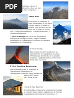 Principales Volcanes de America Central o Centro America | PDF | Volcán ...