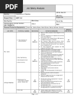 02-JSA For Excavation | PDF | Personal Protective Equipment | Safety