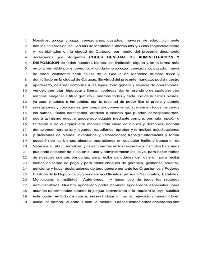 MOdelo de Poder General Venezuela | Gobierno