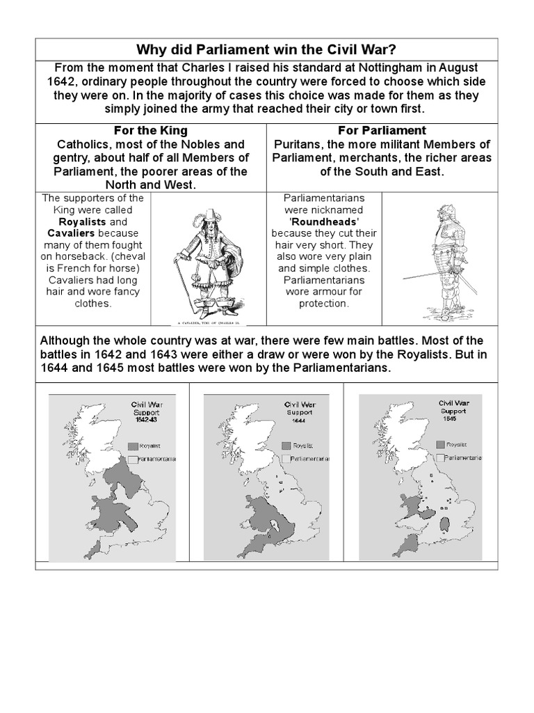 Why Did Parliament Win | PDF | English Civil War | Oliver Cromwell