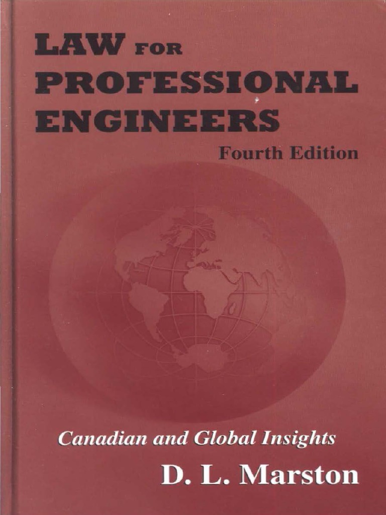 Law For Professional Engineers Ed4 PDF | Download Free PDF ...