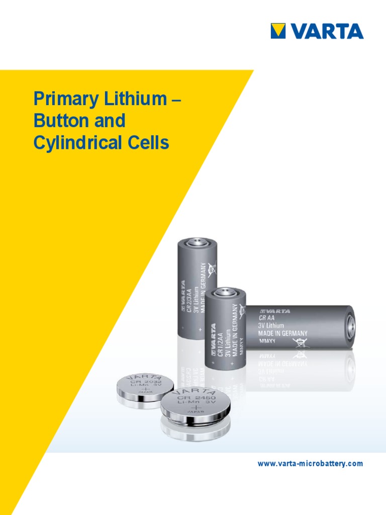 Li-MnO2 Batteries (Varta) | PDF | Electromagnetism | Energy Storage
