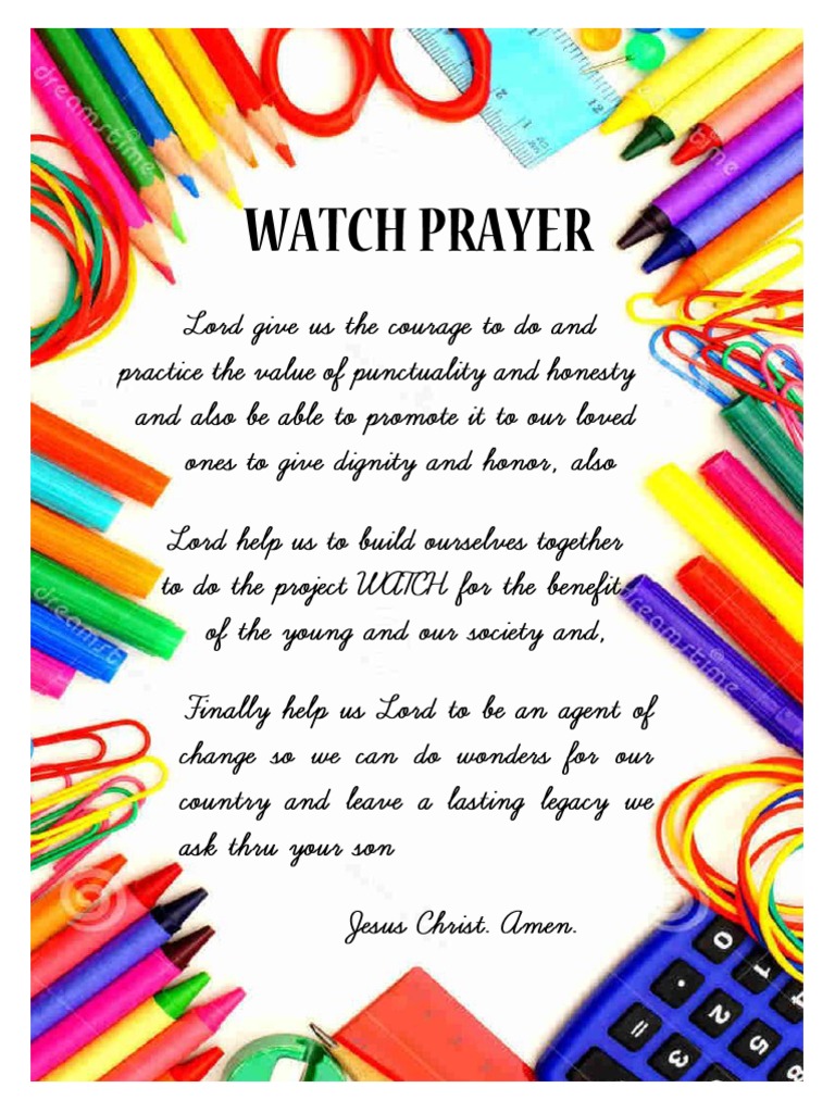2019-2020 Watch Prayer | PDF