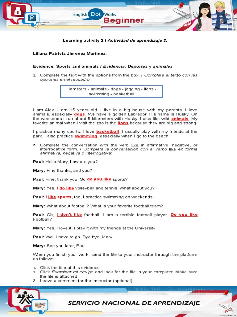 Evidence - Sports and Animals | PDF | Recreation | Leisure