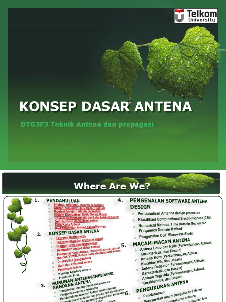 DTG3F3 2 Konsep Dasar Antena | PDF