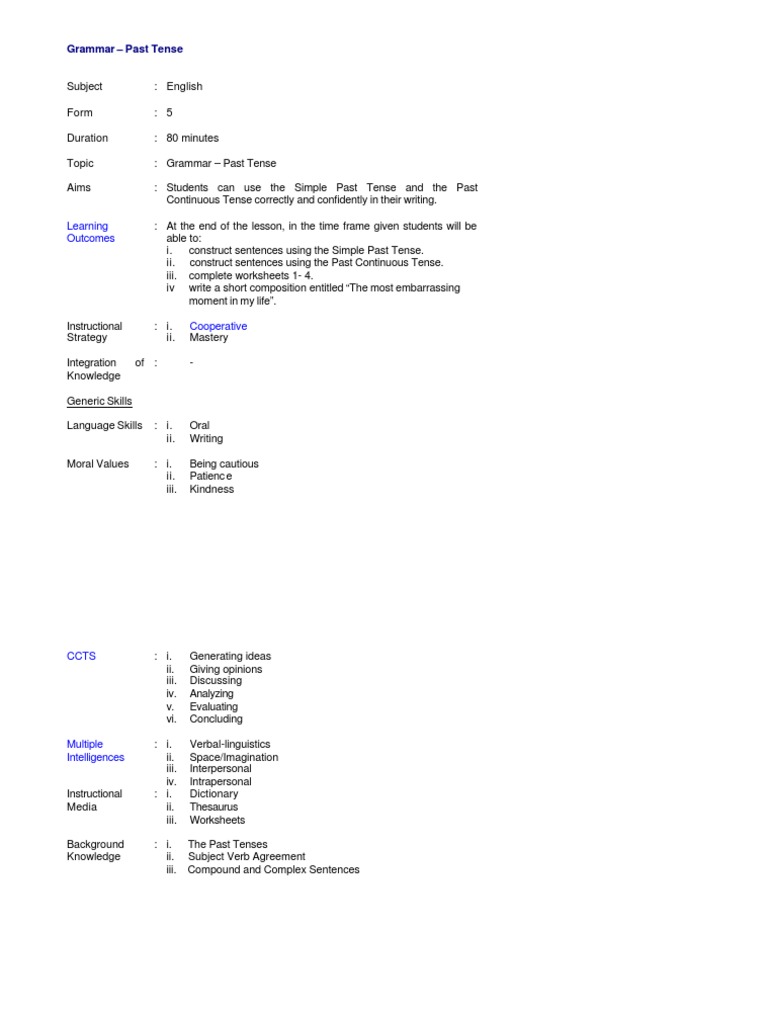 SPM Bi Jan RM 4 | PDF | Grammatical Tense | Sentence (Linguistics)