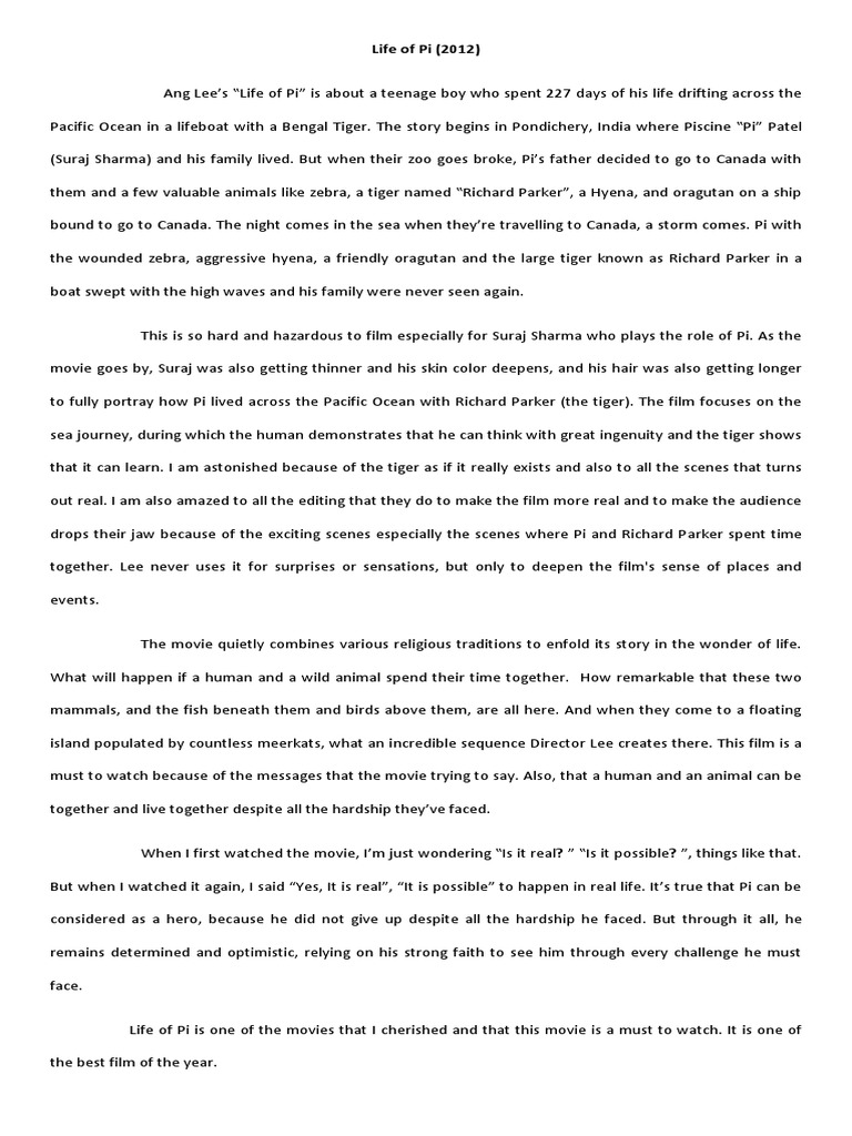 Life of Pi | PDF