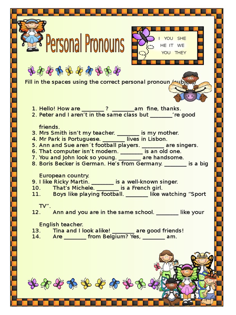 I You She He It We You They | PDF