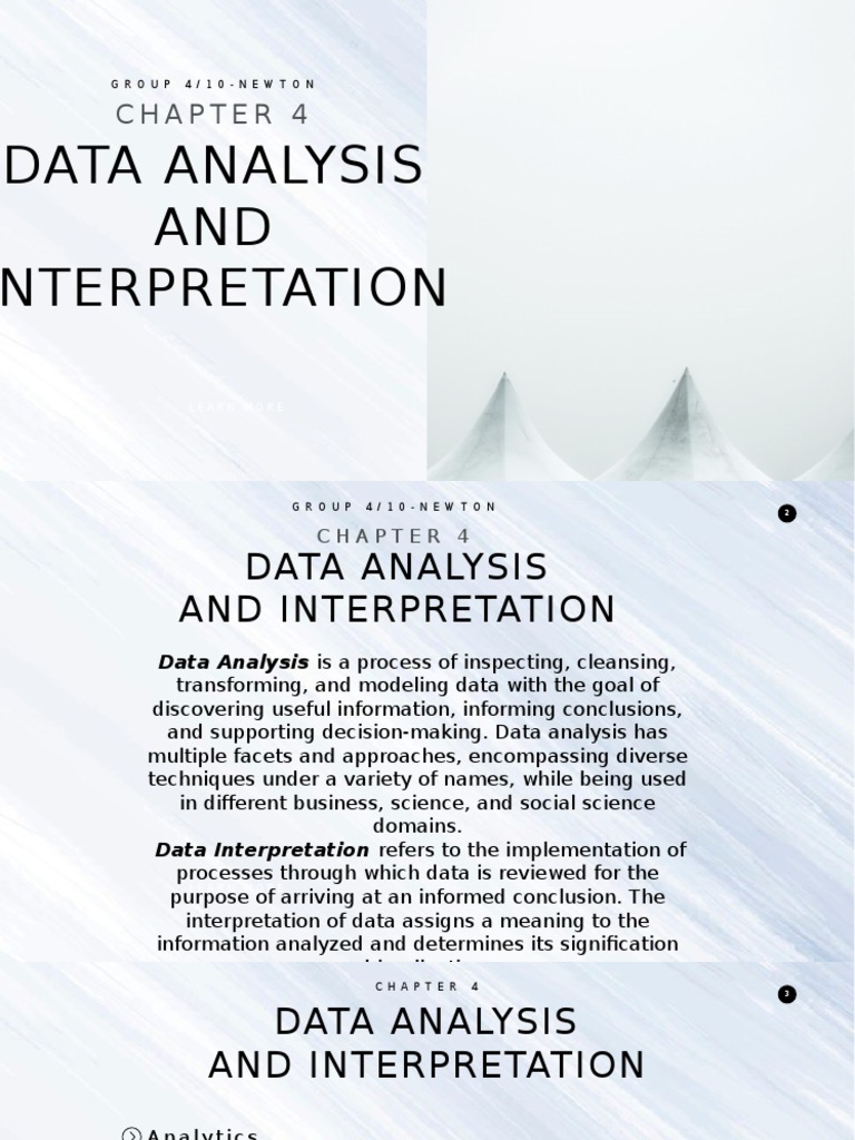 Data Analysis and Interpretation | PDF | Data Analysis | Level Of ...