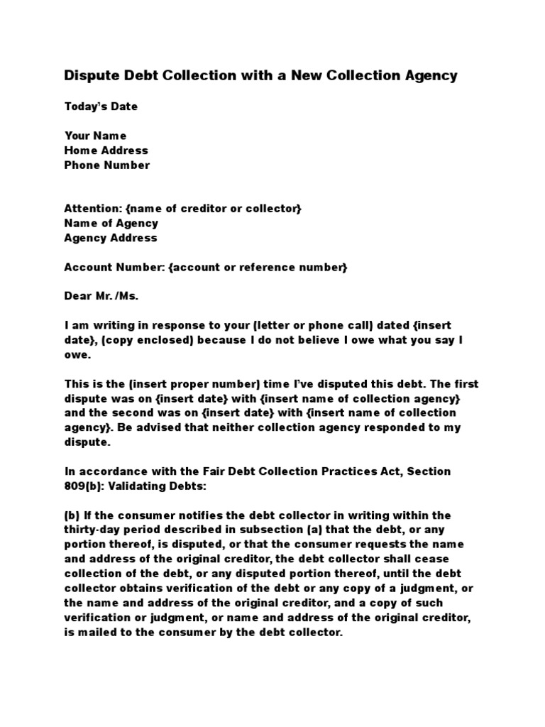 Dispute Debt Collection | PDF | Business Law | Common Law