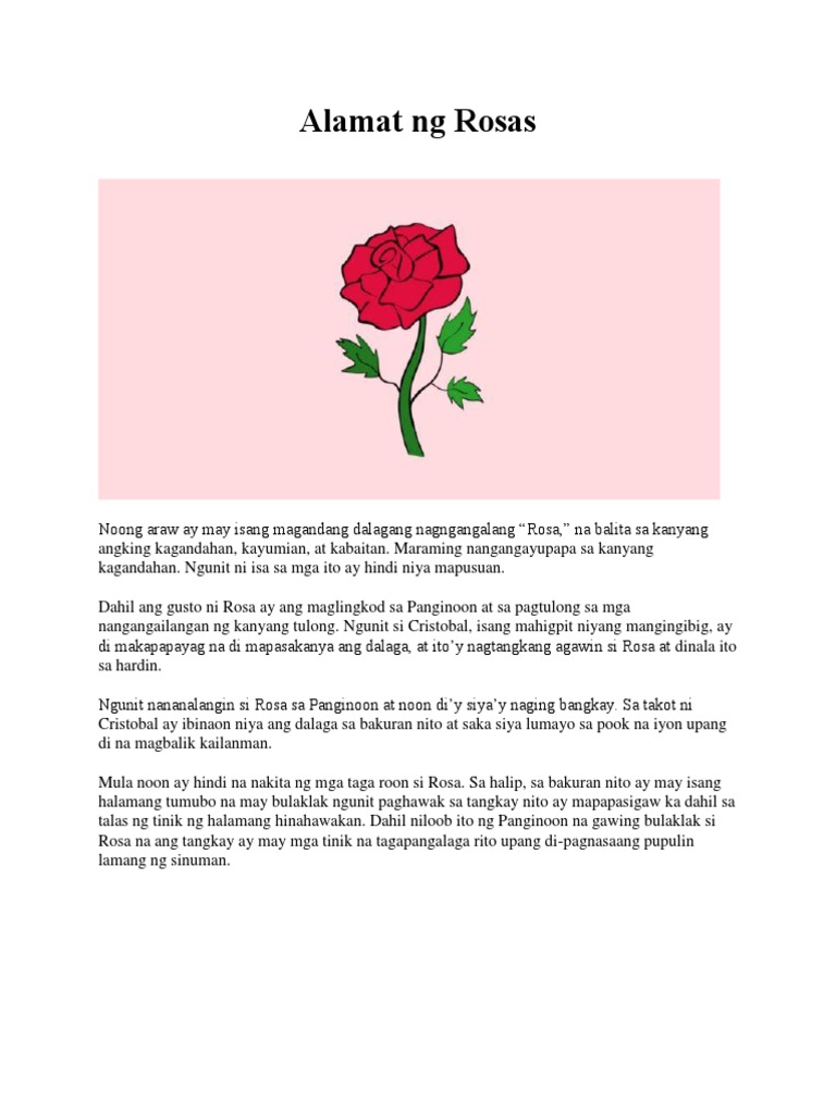 Alamat NG Rosas | PDF