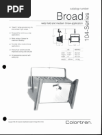 Colortran Zoom-Ellipse Spec Sheet 1995 | PDF | Zoom Lens | Lens (Optics)