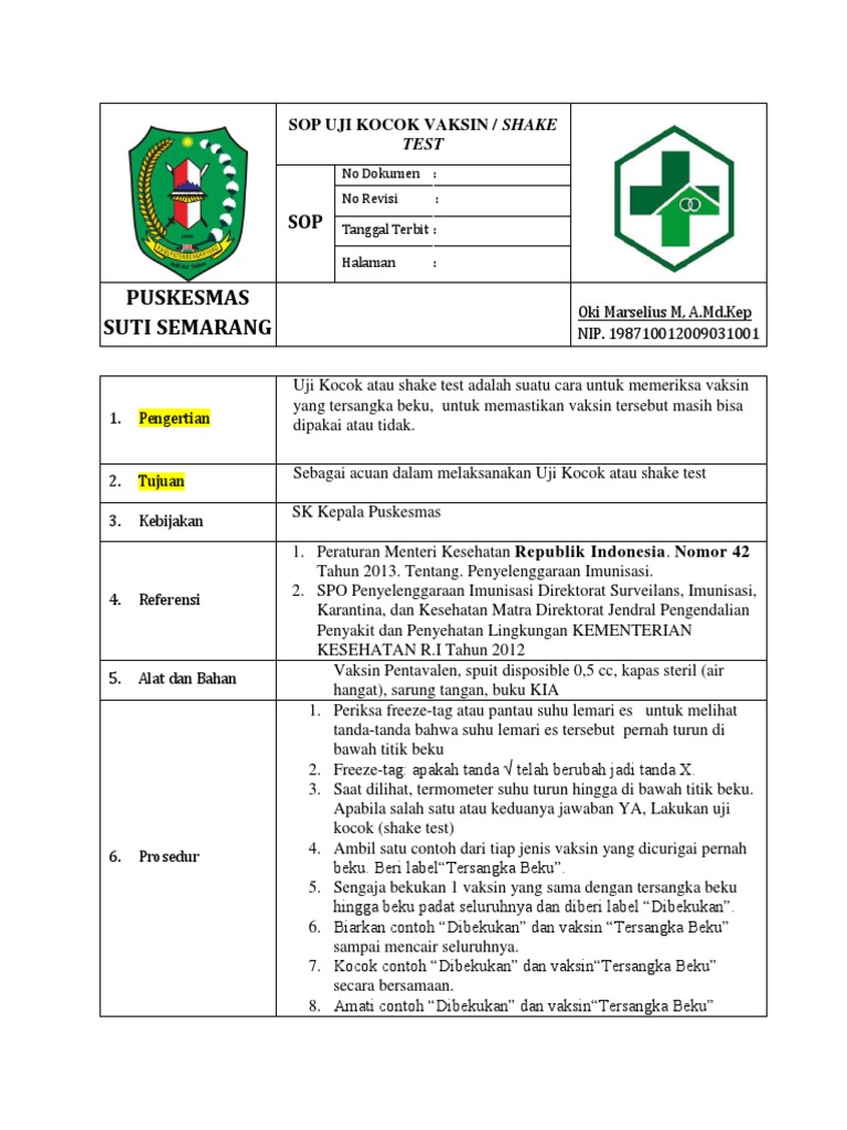 Cara Uji Kocok | PDF