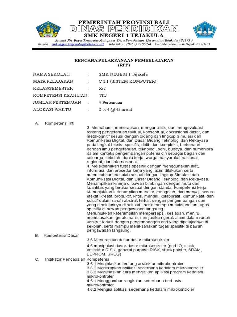 3.6 Menerapkan Dasar-Dasar Mikrokontroler | PDF