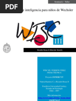 WISC-IV para El Informe, Ejemplo de Devolución. | PDF | Inteligencia | Ciencias del comportamiento