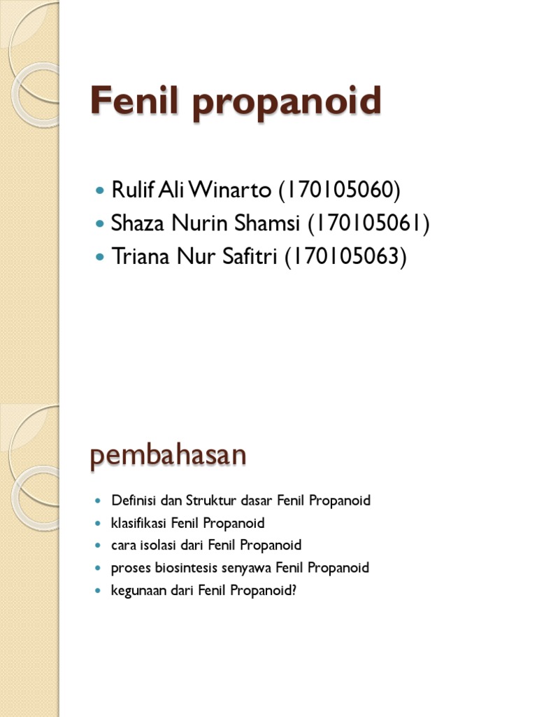 Fenilpropanoid | PDF