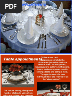 Table Setting Lesson Plan | PDF | Tableware | Domestic Implements