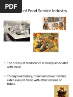 History of Foodservice | PDF | Cafeteria | Foodservice