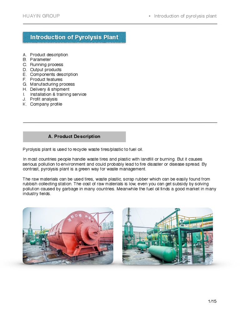 Documentatie Tehnica Instalatie de Piroliza | PDF | Furnace | Chimney