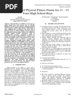 Normative Data for 30m Sprint Test | PDF