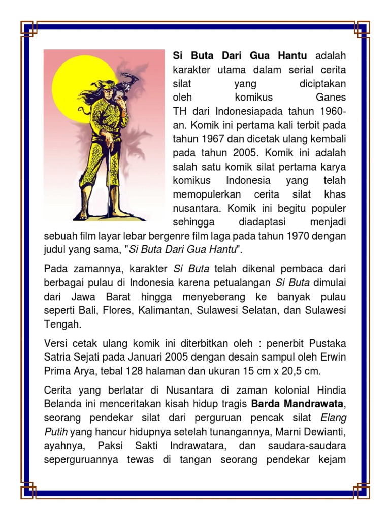 Seputar Komik Si Buta Dari Gua Hantu | PDF