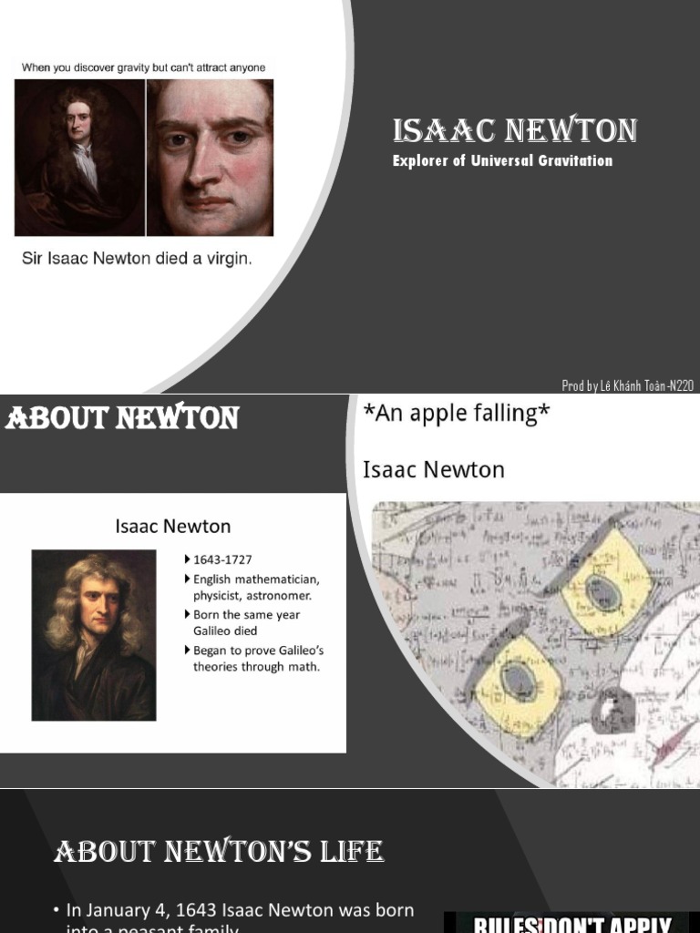 Isaac Newton: Explorer of Universal Gravitation | PDF
