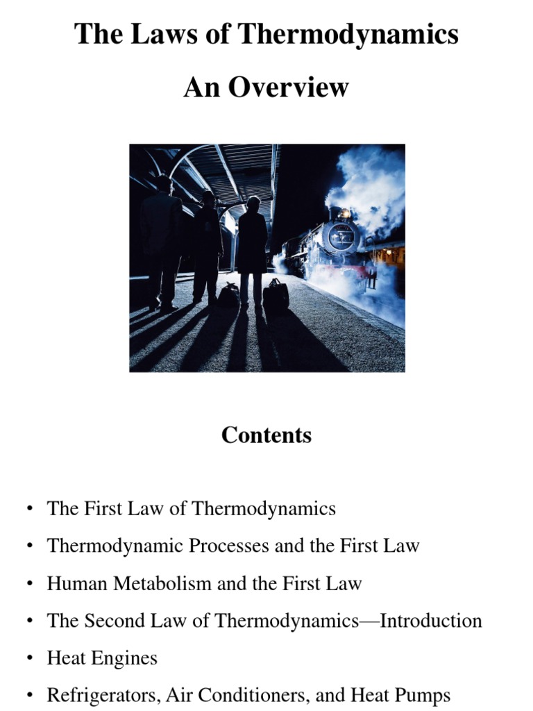 The Laws of Thermodynamics An Overview | PDF | Second Law Of ...
