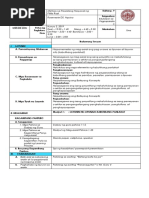 DLP - Esp 9 - Q2, W1 Karapatan at Tungkulin | PDF