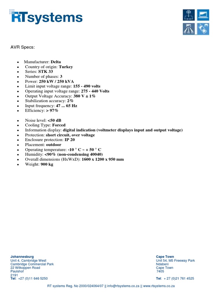 AVR Specs | PDF | Computers | Technology & Engineering