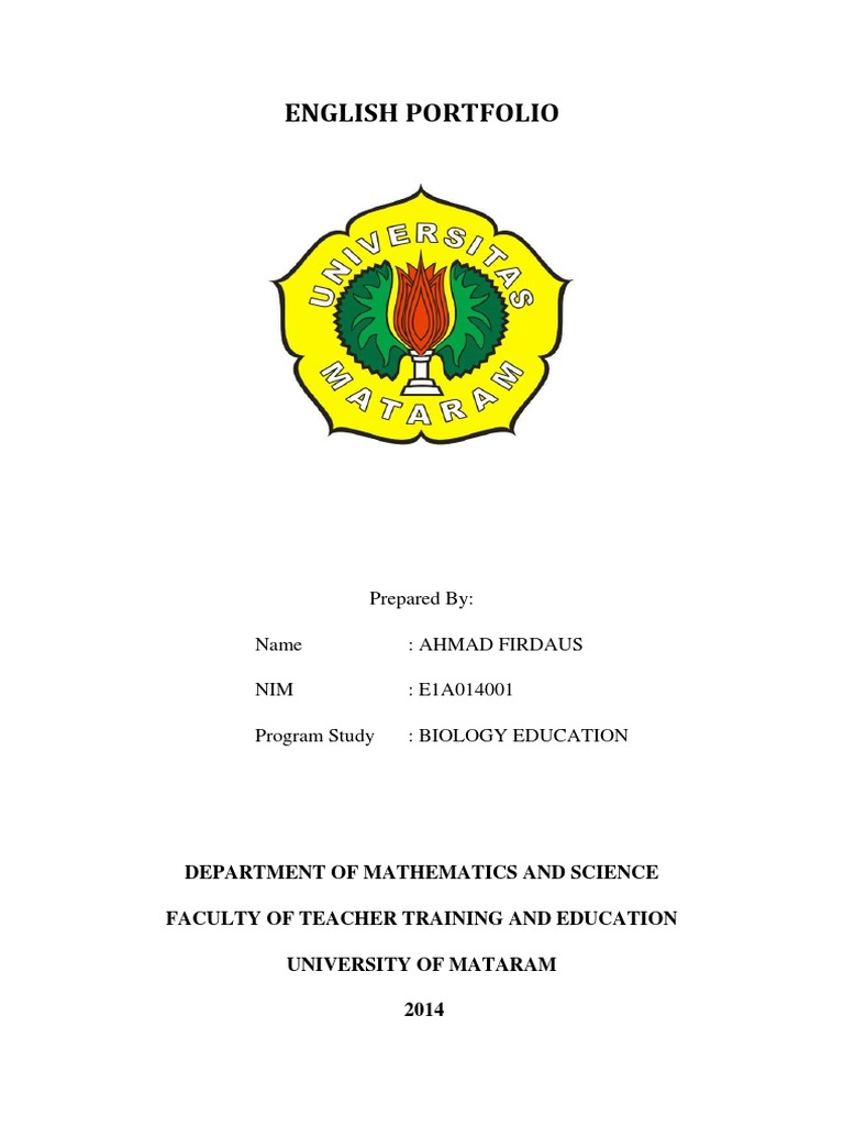 Biology Education Portfolio 2014 | PDF