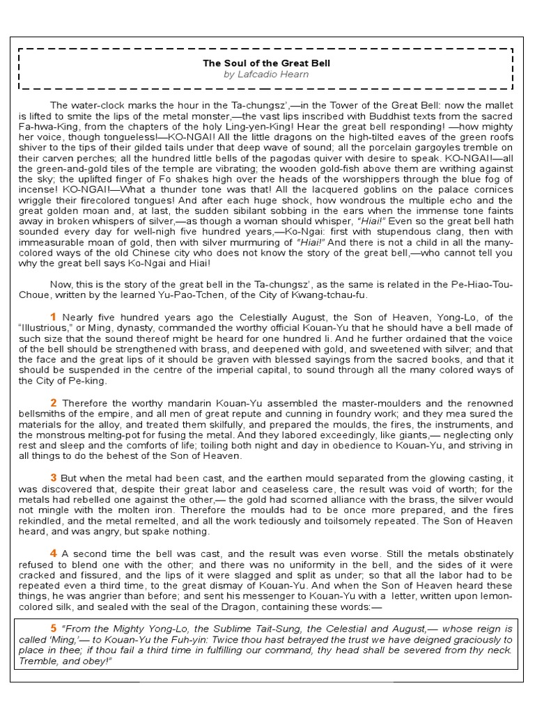The Soul of The Great Bell | PDF | Nature