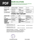 Hydro Test Certificate Template (Soft Copy) | PDF | Pressure ...