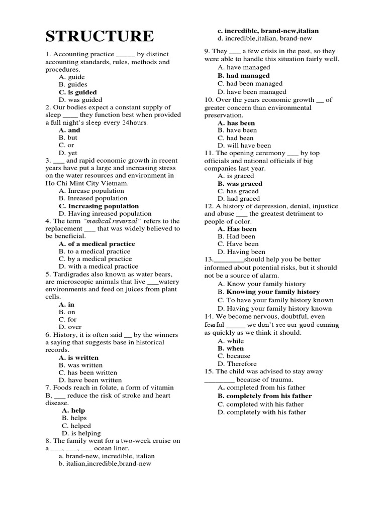Structure Pdf