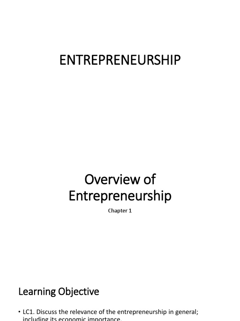 Module 1 Entrepreneurship | PDF | Entrepreneurship | Cognition