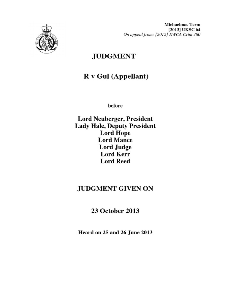 Uksc 2012 0124 Judgment PDF | PDF | Treaty | Crime & Violence