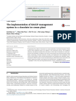 HACCP Plan for Ice Cream Production | PDF | Hazard Analysis And ...