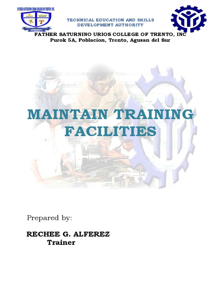 Front - Maintain Training Facilities | PDF