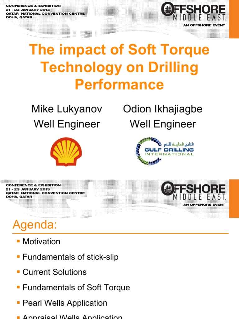 Soft Torque System - Offshore Middle East (Presentation) - OME 112 PDF | PDF | Drilling Rig ...