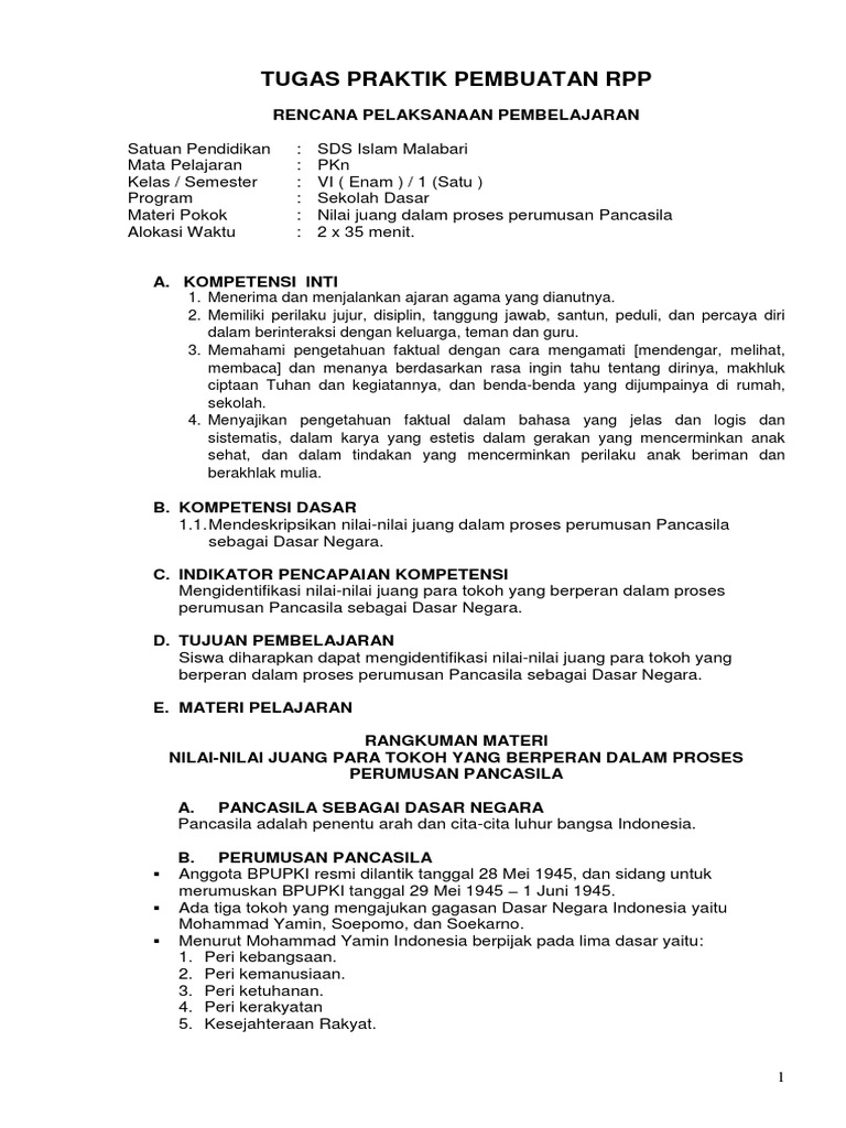 Tugas RPP Daring 3 @RPP Oleh Lalu Akhmad Jayadi - Acc | PDF