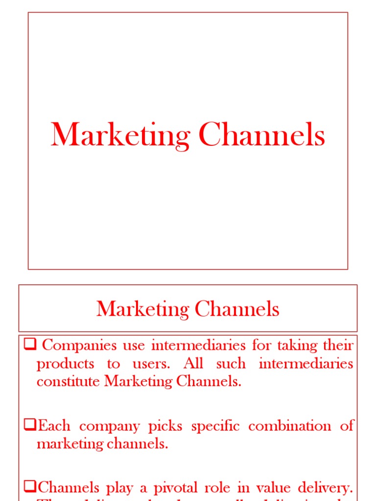 Marketing Channels | PDF | Retail | Microeconomics
